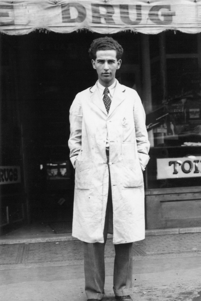 Louis Rudolph in front of pharmacy - Edmonton Jewish Cemeteries